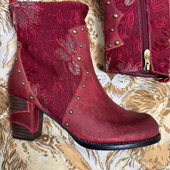 Spring Step | Shoes | Spring Step Lartiste Skylla Leather Ankle Bootie ...